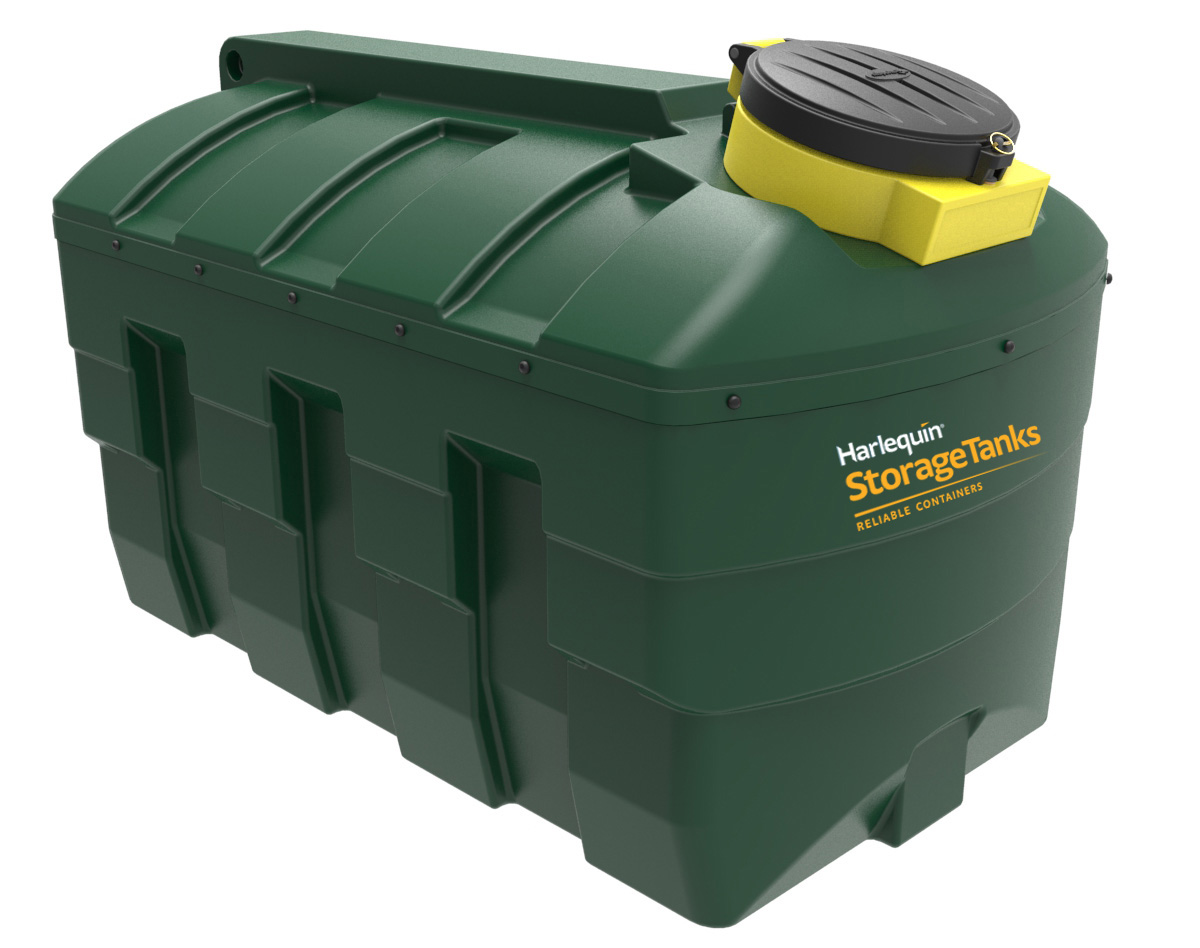 2500L Harlequin Horizontal Bunded Waste Oil Tank | Tanks R Us