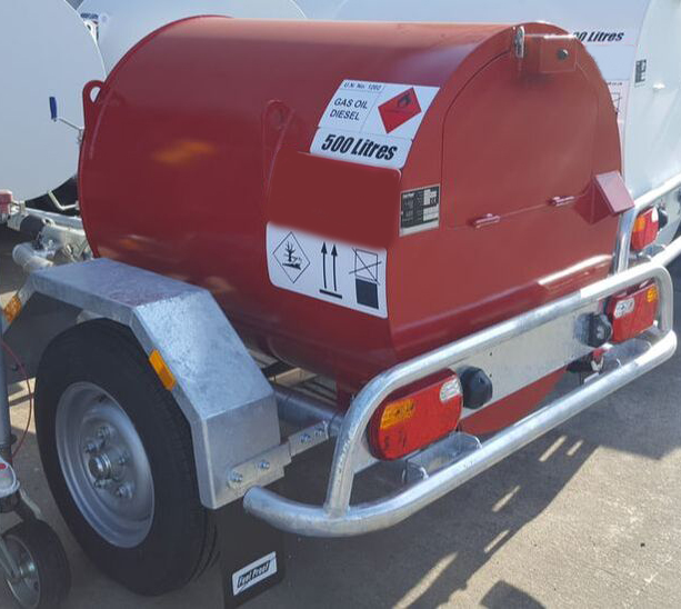 500 Litre Single Axle Highway Tow Bowser | Tanks R Us