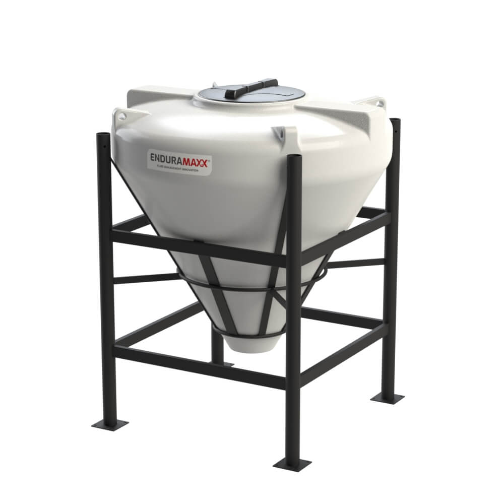 Enduramaxx 600 Litre 60 Degree Cone Tank With Frame | Tanks R Us