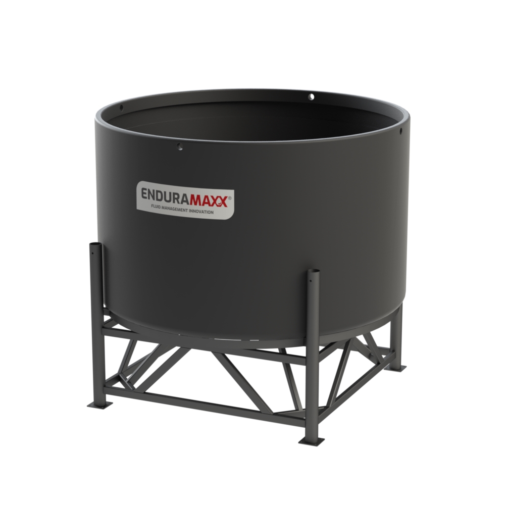 Enduramaxx 3000 Litre 15 Degree Open Top Cone Tank With Frame | Tanks R Us